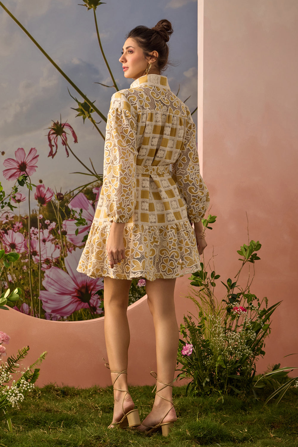 Yellow Ochre Whispers Dress – Pinwheel