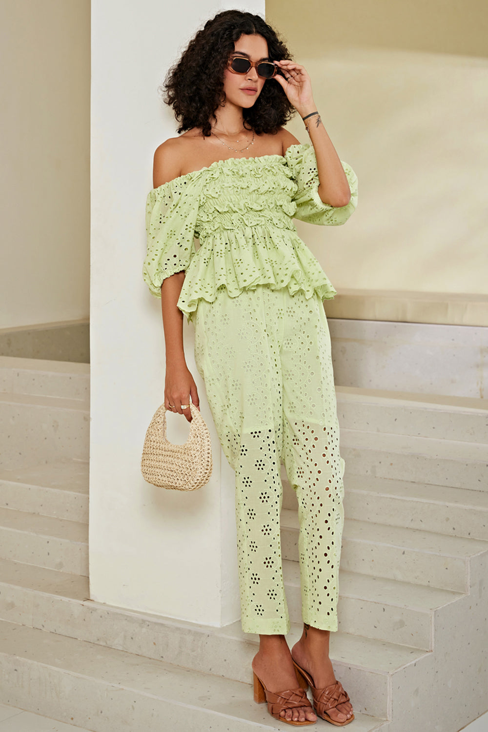 Lush Lime Co-ord Set – Pinwheel